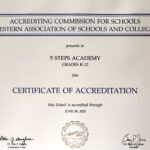 5 Steps AcademyAccreditation Certificate 2024 | 5 Steps Academy
